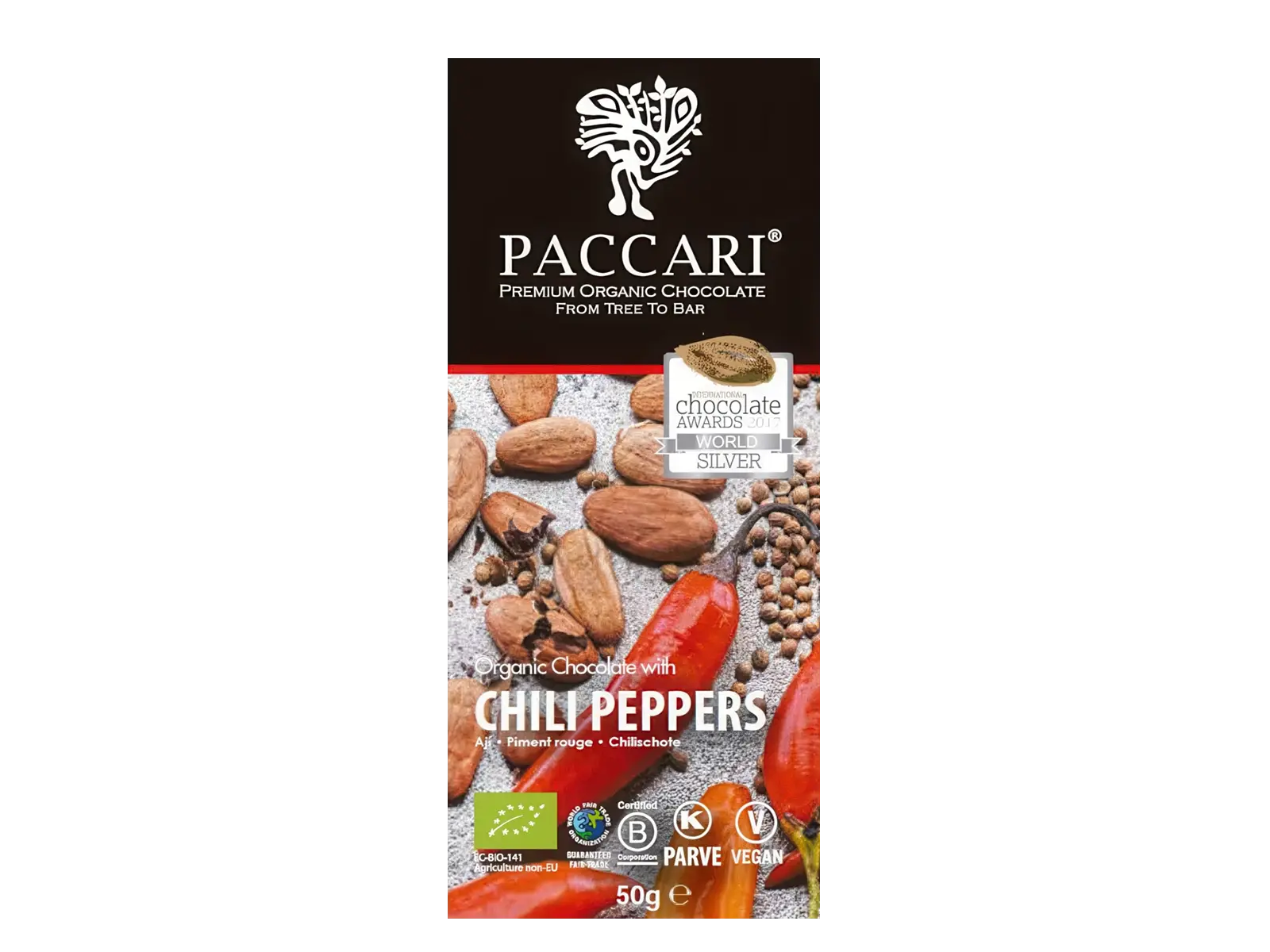 Pacari Chili 60% Organic Dark Chocolate