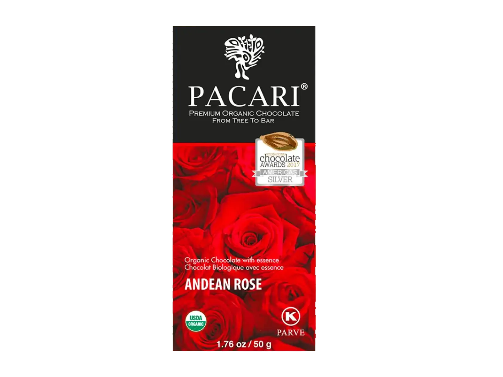 Pacari Andean Rose 60% z esencją andyjskiej róży.